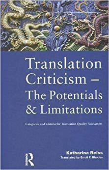 【预售】Translation Criticism- Potentials and Limitations
