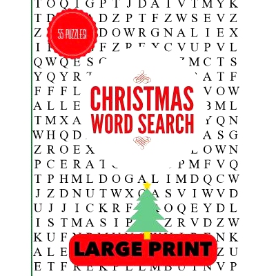 预订 Christmas Word Search Large Print: Christmas Word Find, Christmas Puzzles, Large Print Word Search, Large Print Wor