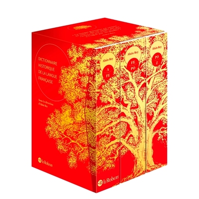 现货 罗贝尔法语语言历史词典 红套装 语言学家Alain Rey编纂 精装收藏 Dictionnaire historique de la langue française rouge