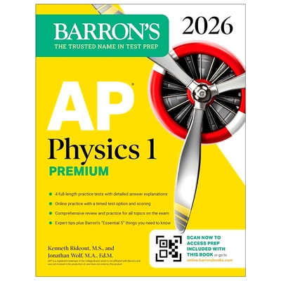 预售 巴朗AP物理1高级版 2026年版 备考指南 英文原版 AP Physics 1 Premium, 2026