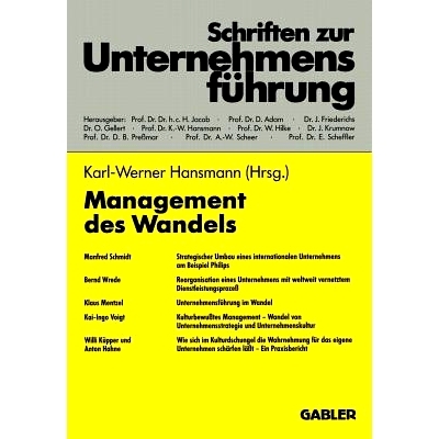 预订 Management des Wandels: 9783322846495