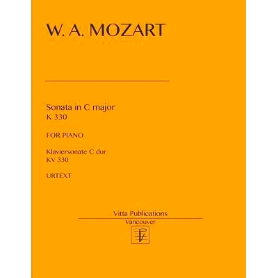 预订 W. A. Mozart. Sonata in C major KV 330: 9781542983914