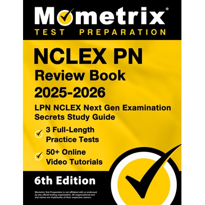 预订 NCLEX PN Review Book 2025-2026 - 3 Full-Length Practice Tests, 50+ Online Video Tutorials, LPN NCLEX Next Gen Exami