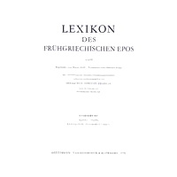 预订 Lexikon des frühgriechischen Epos Lfg. 08: Aristaios – Atreidhs 早期希腊史诗百科全书 第 8 卷 Aristaios – Atreidh