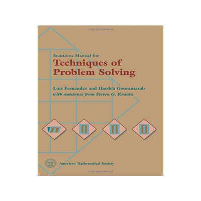 [预订]Solution Manual for Techniques of Problem Solving 9780821806289