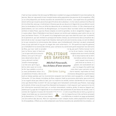 [预订]Politique des savoirs : Michel Foucault, les éclats d’une oeuvre 9791035102838