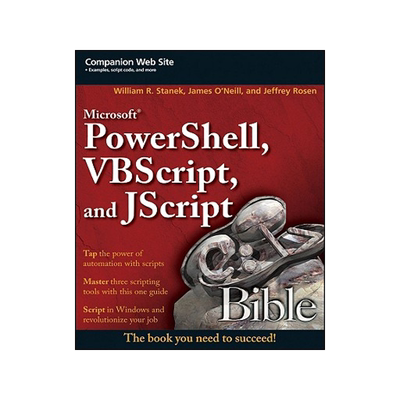 预订 Microsoft Powershell, Vbscript, and Jscript Bible