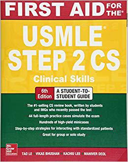 现货英文原版 USMLE急救步骤2CS，第六版 First Aid for the USMLE Step 2 CS, Sixth Edition