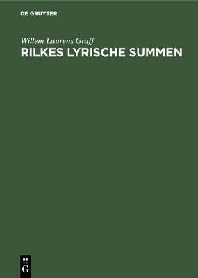 【预订】Rilkes lyrische Summen 9783110003321