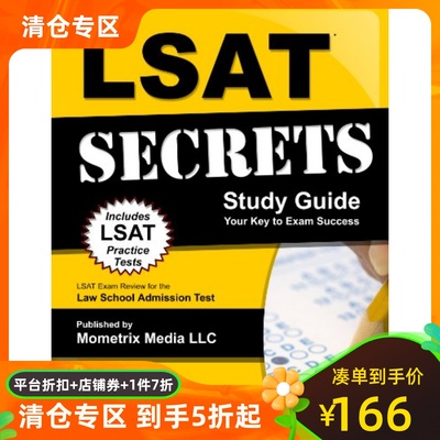 【预售】LSAT Secrets Study Guide: LSAT Exam Review for...