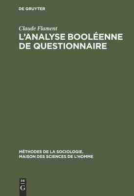 【预订】L’analyse booléenne de questionnaire 9789027977335