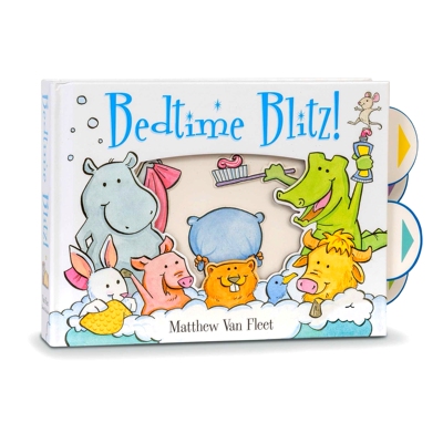 现货 Bedtime Blitz! 睡前行动！Matthew Van Fleet 趣味启蒙认知系列 英文原版 立体机关纸版触摸活动书