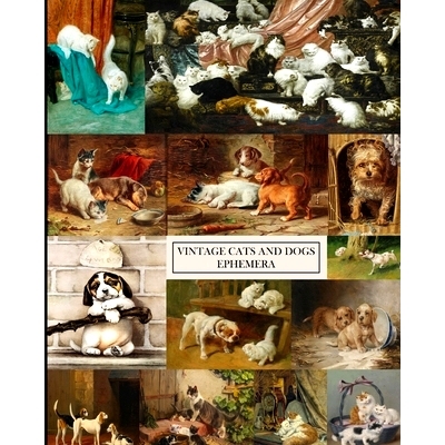 预订 Vintage Cats and Dogs Ephemera: Decorative Paper for Collages, Scrapbooks, Decoupage and Junk Journals: 97982103374