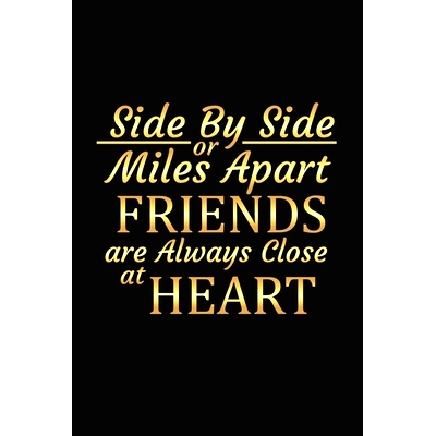 预订 Side By Side Or Miles Apart Friends Are Always Close At Heart: Long Distance Friendship Inspirational Gifts: 978169