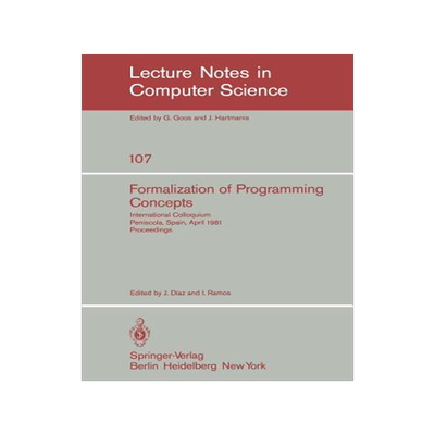 预订 Formalization of Programming Concepts
