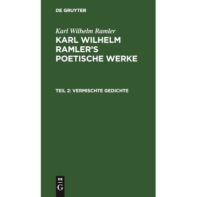 预订 Vermischte Gedichte: 9783112440599