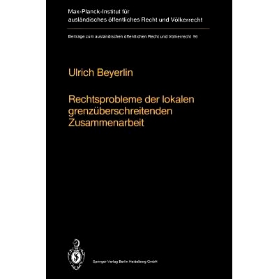 预订 Rechtsprobleme der lokalen grenzüberschreitenden Zusammenarbeit: Legal Problems of Local Transfrontier Cooperation