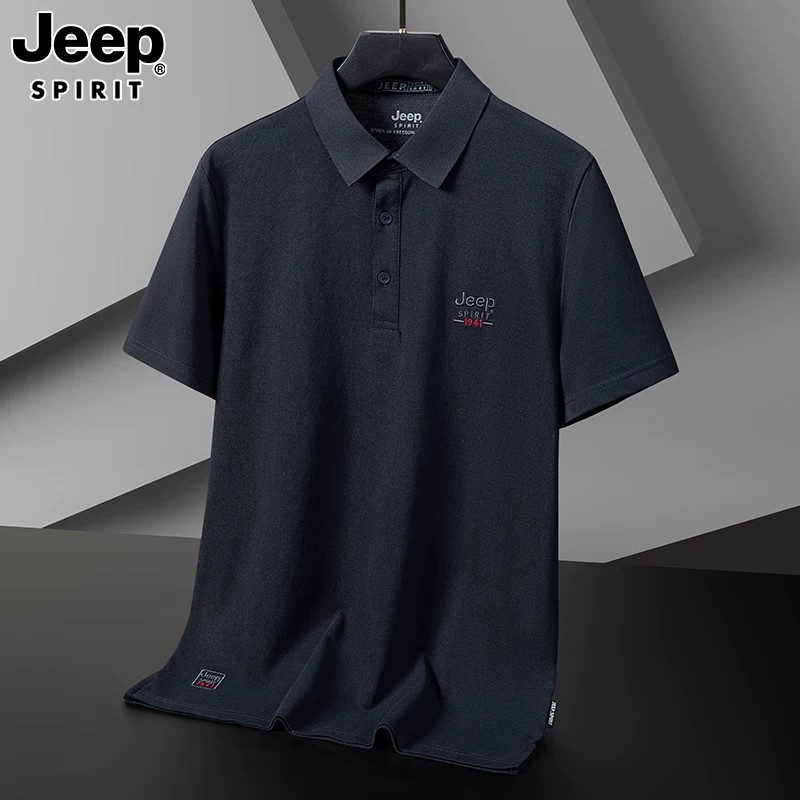 JEEP SPIRIT吉普男士短袖翻领POLO衫2026夏季新款商务休闲上衣男