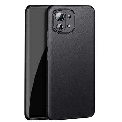 适用于小米11手机壳11pro素皮11ultra新款皮套11por带磁吸车载11uitra男士保护套外壳男皮专用曲面屏男款后壳