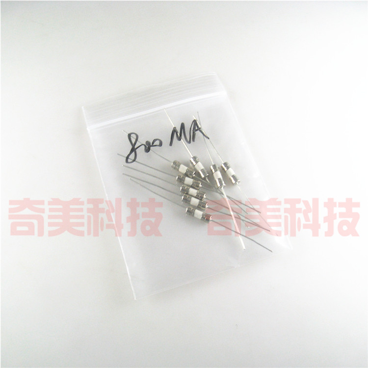 【全新】陶瓷保险丝管 800MA 250V T800MA 0.8A 3.6X10MM带引脚_虎窝淘