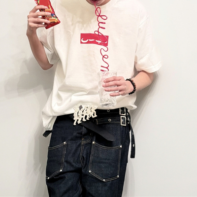 美潮SS26 Arabic Box Logo Tee阿拉伯语方框标志短袖T恤 男女同款