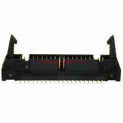 TE泰科AMP-LATCH连接器2.54MM节距2排40路直PCB针座5499922-9