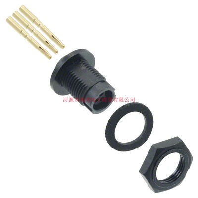 Switchcraft圆形连接器3路面板安装插座17280-3SG-300