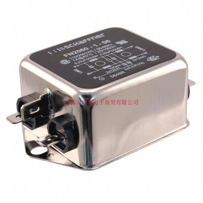 SCHAFFNER夏费纳1A 250V 12mH电力线滤波器模块FN2060-1-06
