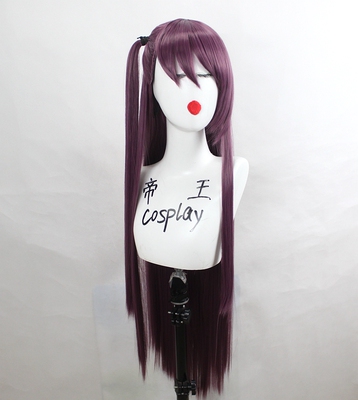 帝王cosplay假发 少女前线 COS Wa2000 辫子长散发 定制假毛