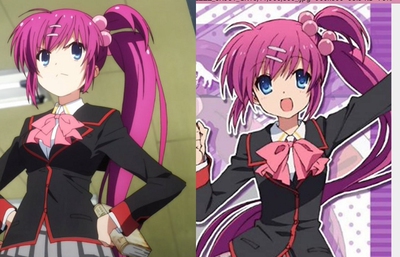 帝王cosplay假毛   Little Busters COS 三枝叶留佳 定做假发