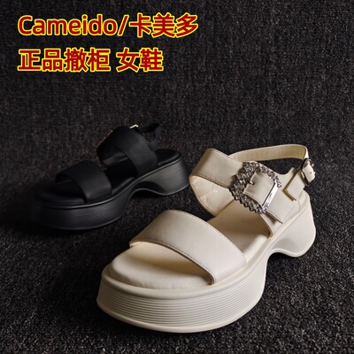 Cameido/卡美多正品扣带凉鞋厚底