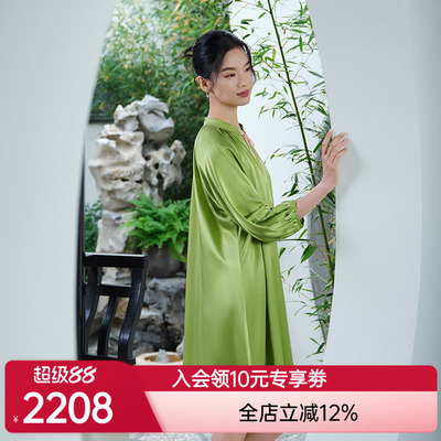 爱慕皇锦真丝经典春夏女士套头睡裙HJ21529