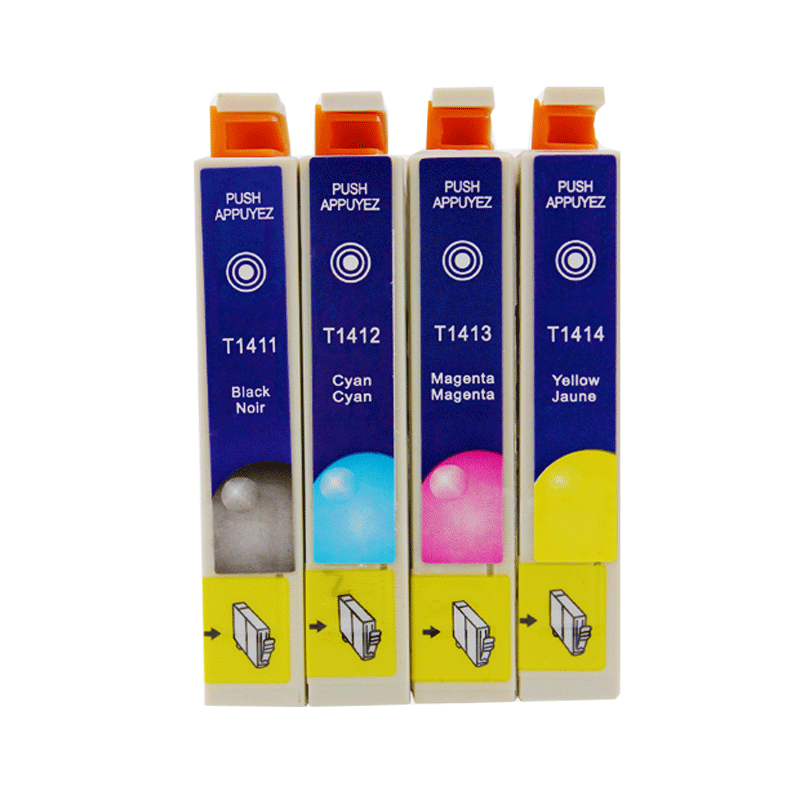 英联适用兼容爱普生141墨盒 T1411黑墨盒 T1412 T1413 T1414 epson me330 me33 620F me350 ...
