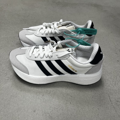Adidas阿迪达斯正品春季新款男女同款三叶草低帮拼接休闲鞋JI0831