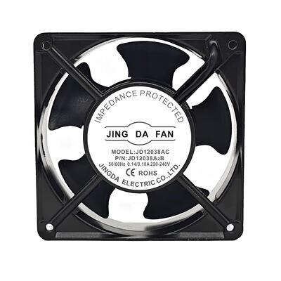 京达JING DA FAN 含油滚珠风机JD12038AC 220V0.14A 交流散热风扇