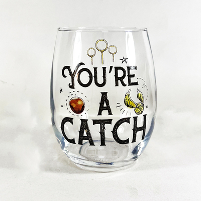 正版哈利波特Harry Potter魁地奇Quidditch透明玻璃杯水杯随手杯