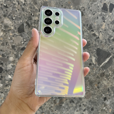 适用于三星S25透明渐变保护套