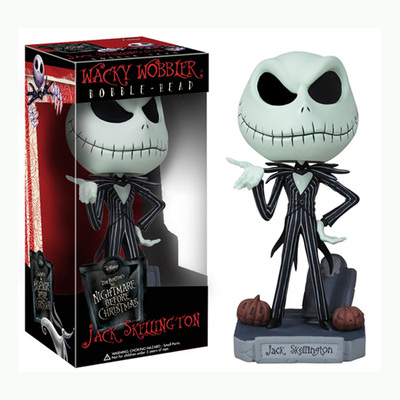 Jack Skellington 圣诞夜惊魂 南瓜王子 杰克 摇头公仔摆件