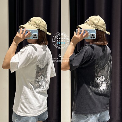 MOUSSY库洛米联名圆领休闲T恤衫