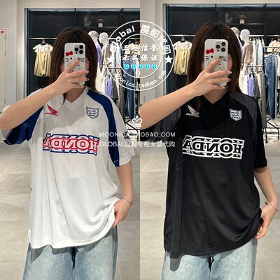 MOUSSY联名长款半袖T恤衫