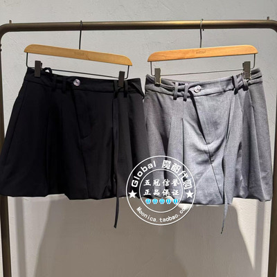 INITIAL国内代购 25秋 女高腰系带百搭半身裙25FKTFMCVV561换