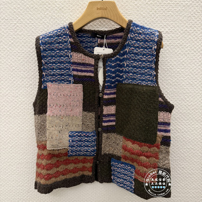 INITIAL国内代购 26春 女圆领拼接针织马夹26SWVFMCVV535不退换