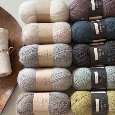 ISAGER羊驼1极细柔软丹麦进口