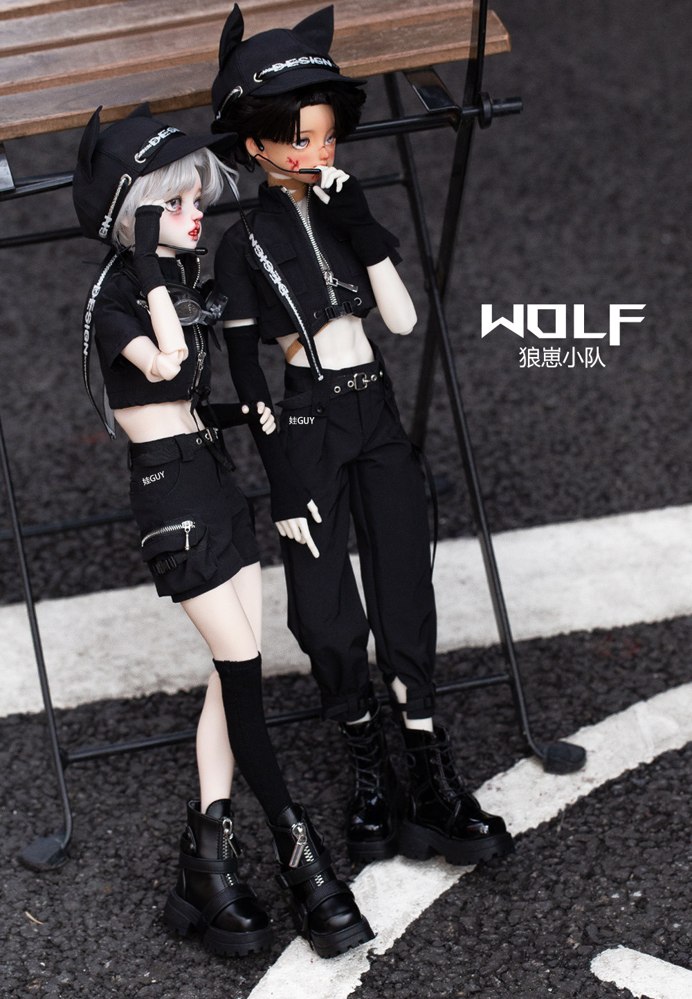 WGdoll bjd娃衣四分soom HUMAN计划冲锋衣WOLF狼崽小队4分cd2代男