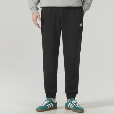 阿迪达斯男加绒保暖束脚长裤