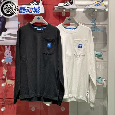 阿迪达斯三叶草长袖男T恤