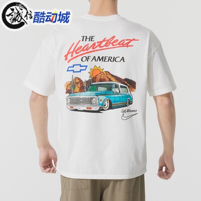 Nike耐克男子德文·布克纯棉透气运动休闲宽松短袖HV6691-133-060