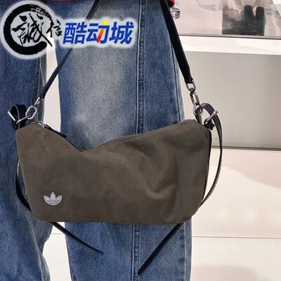 阿迪达斯三叶草男女运动斜挎包
