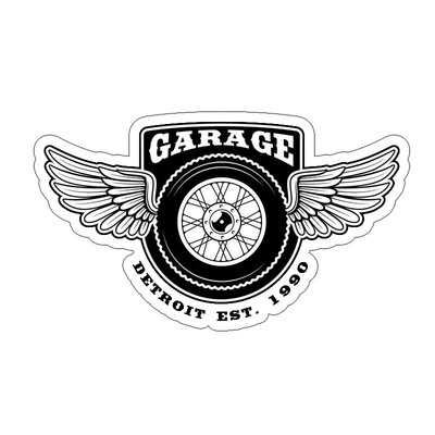 中大排量飞行咖啡摩托车贴纸