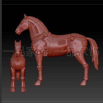 6机械马吗stl格式圆雕图雕刻图模型文件三维立体图3d